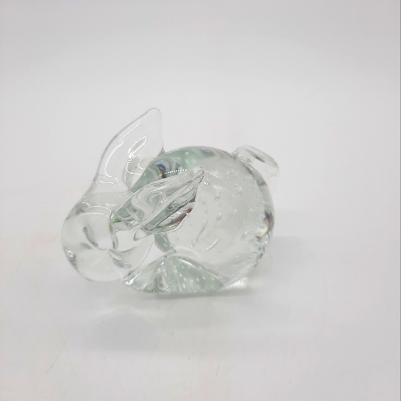 Unmarked | Accents | Vintage Art Glass Bunny Controlled Bubbles ...